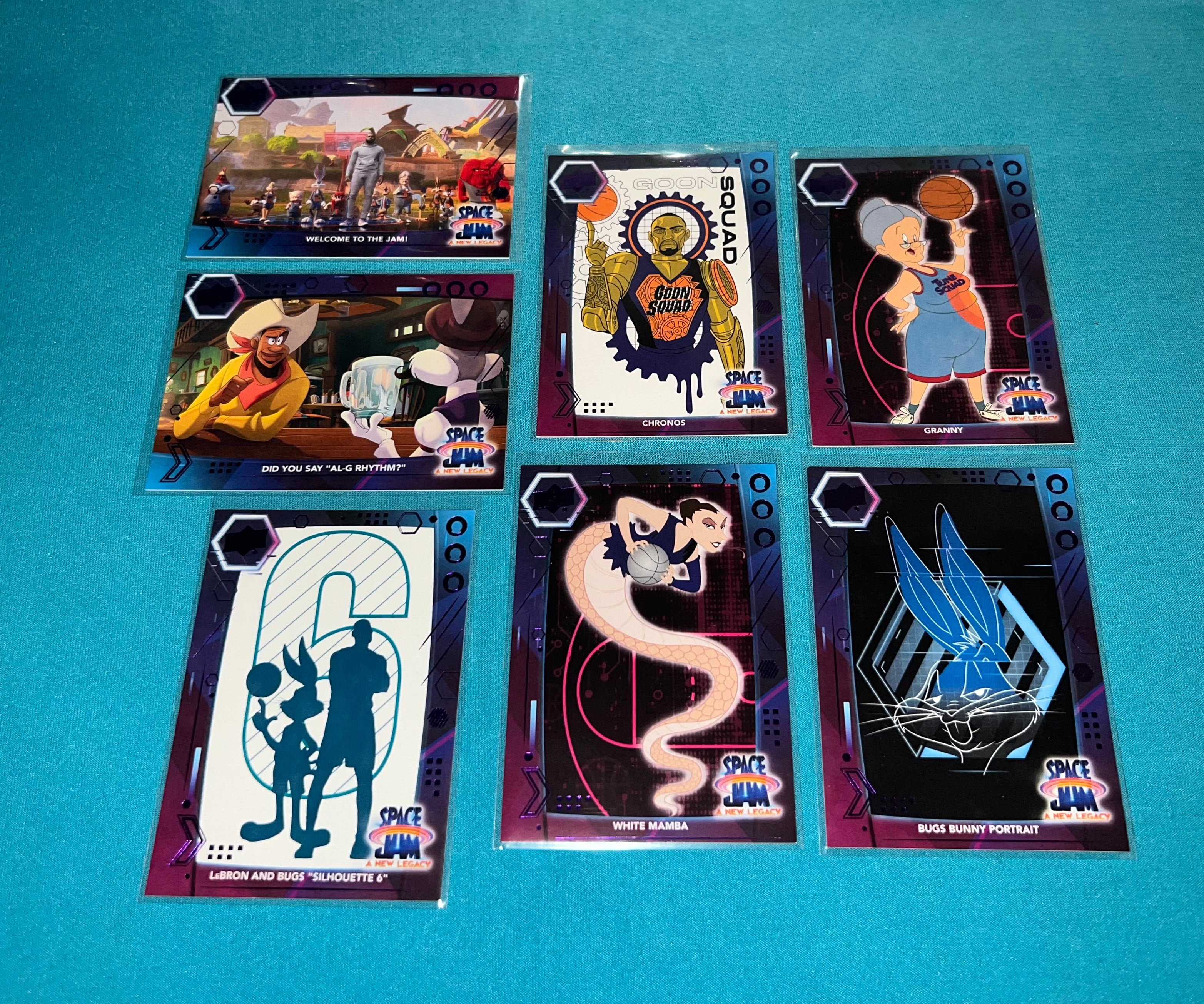 Space Jam Purple Parallel Card Lot (7) Basketball Sport Upper Deck ...